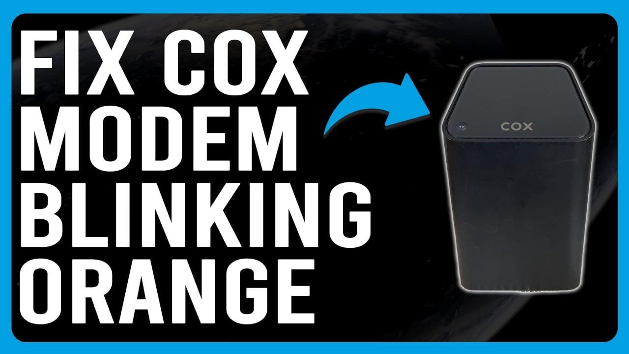 Cox Panoramic Wifi Blinking Orange